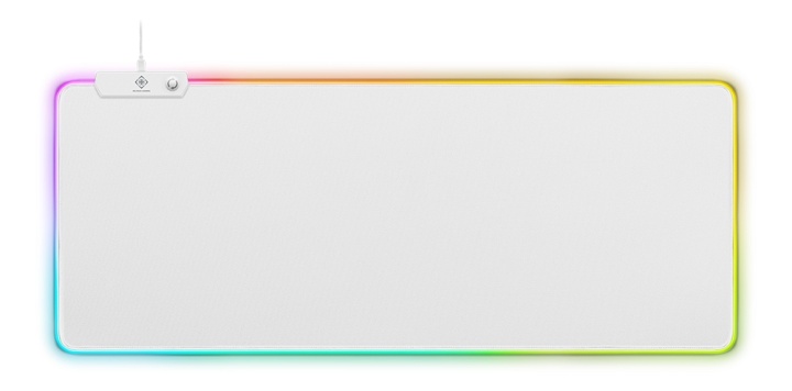 Koop WHITE LINE WMP90 RGB mousepad, 900x360x4mm, 13 LED modes, white | Tekn