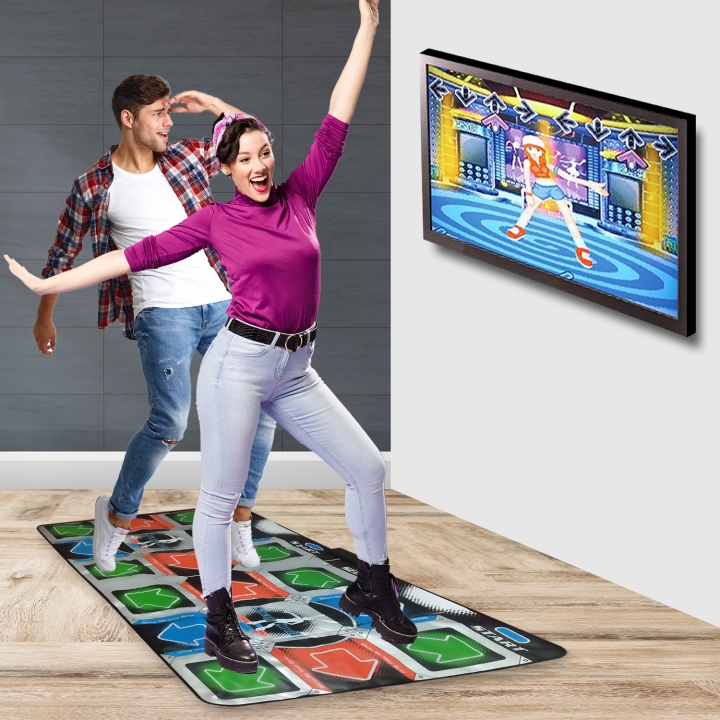 Koop Mad Monkey Retro Dansmat voor 2 spelers (incl. 110 liedjes en 9 podia)